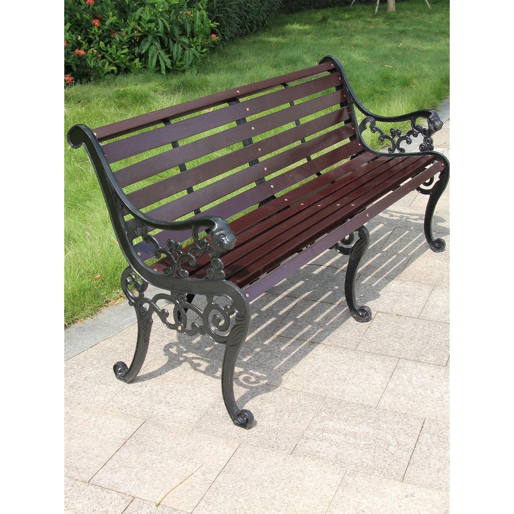Free Shipping Park Chair Solid Wood Outdoor Chair Preservative Wood ...
