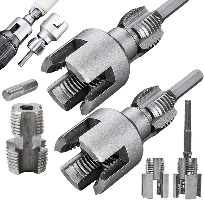 Water Pipe Thread Cutting Tool,Electric Drill Compatible PVC Pipe ...