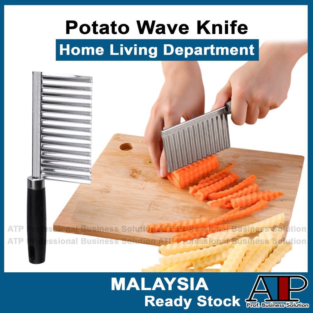 Pantry 🍳 Pisau Kentang Potato Wave Knife Multifunctional Wolf Tooth ...