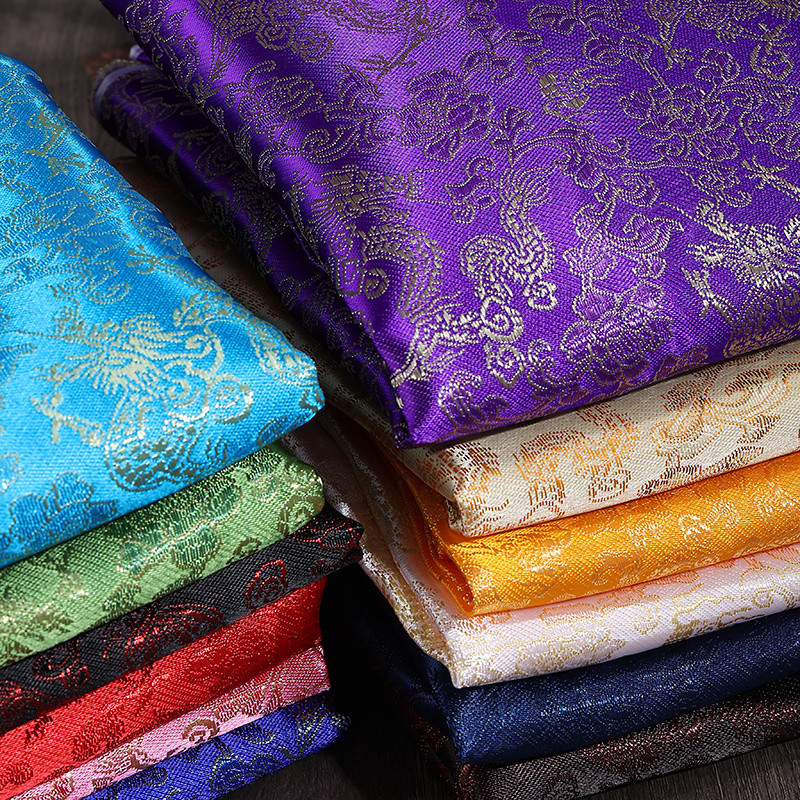 Dragon Pattern Brocade Fabric - Jacquard Silk Satin Sachet Packaging ...