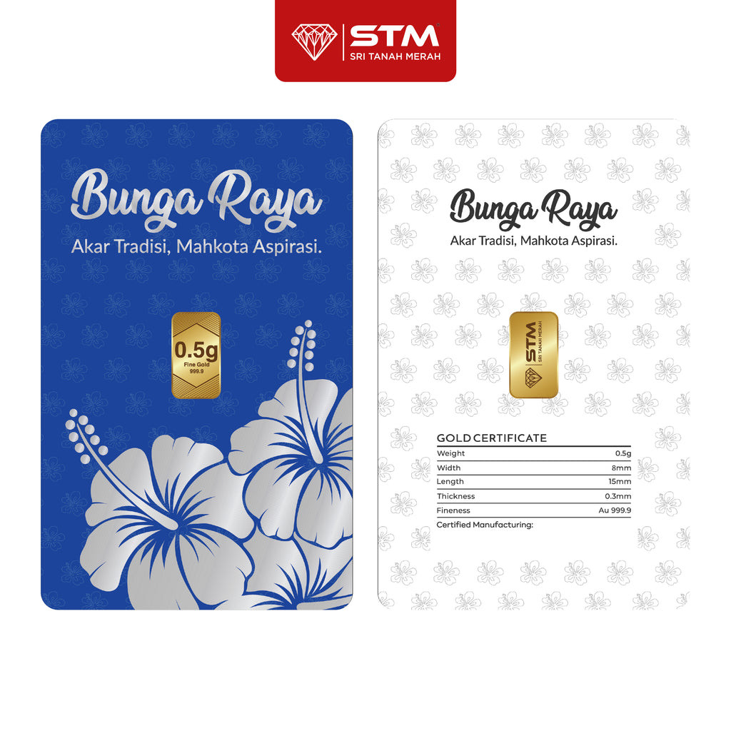 BUNGA RAYA Edition: Gold Bar Card 0.5g | Shopee Malaysia