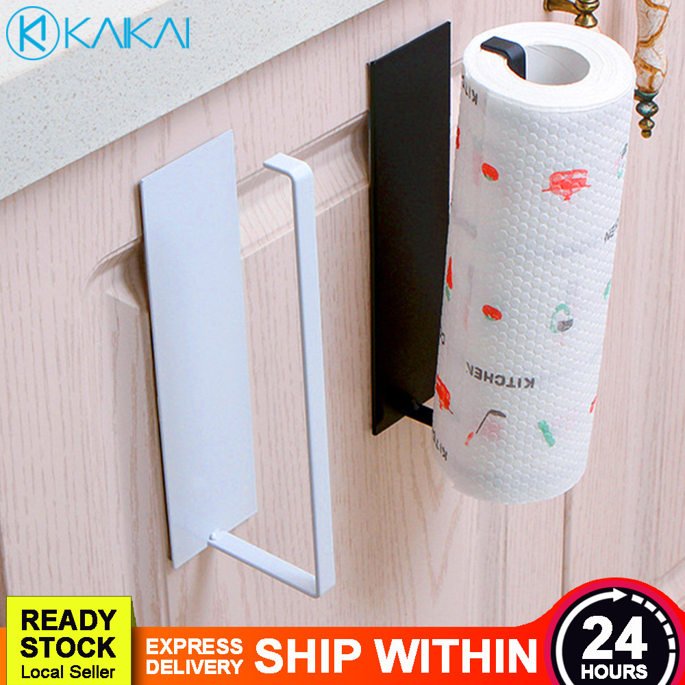 🔥 JIMAT MASA 🔥 Kitchen Tissue Paper Towel Holder Roll Hanger Storage ...