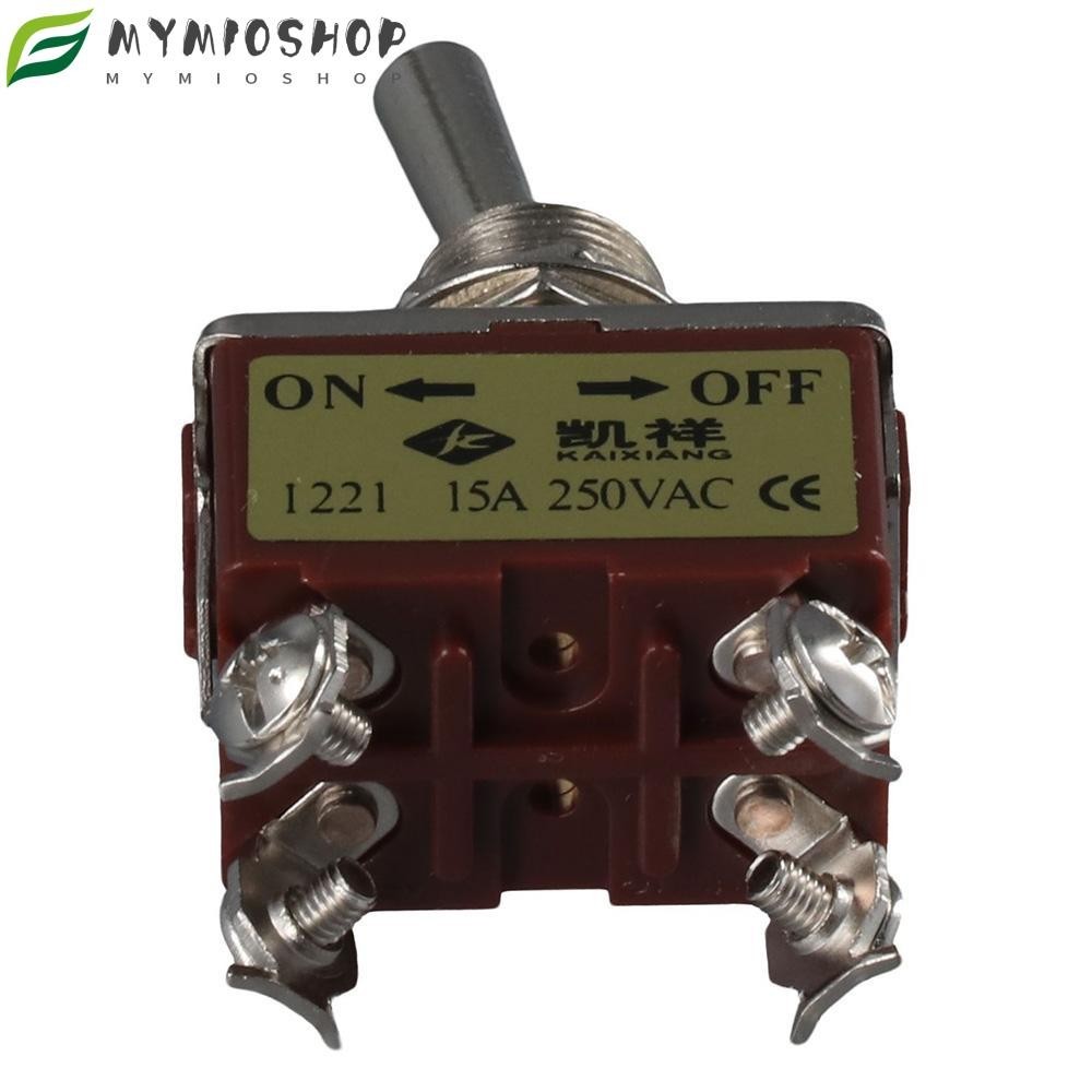 MIOSHOP Rocker Switch, ON/ Mini Miniature Toggle Switch, Heavy Duty 4 ...