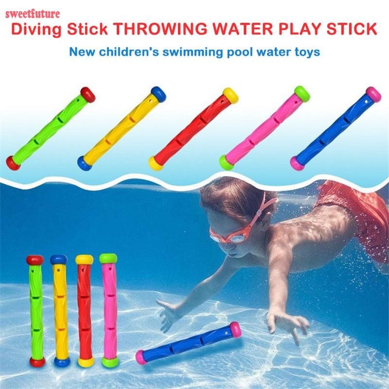 3/4/5pcs Diving Fish Ring Cartoon Safety Plastic Swimming Pool Training ...