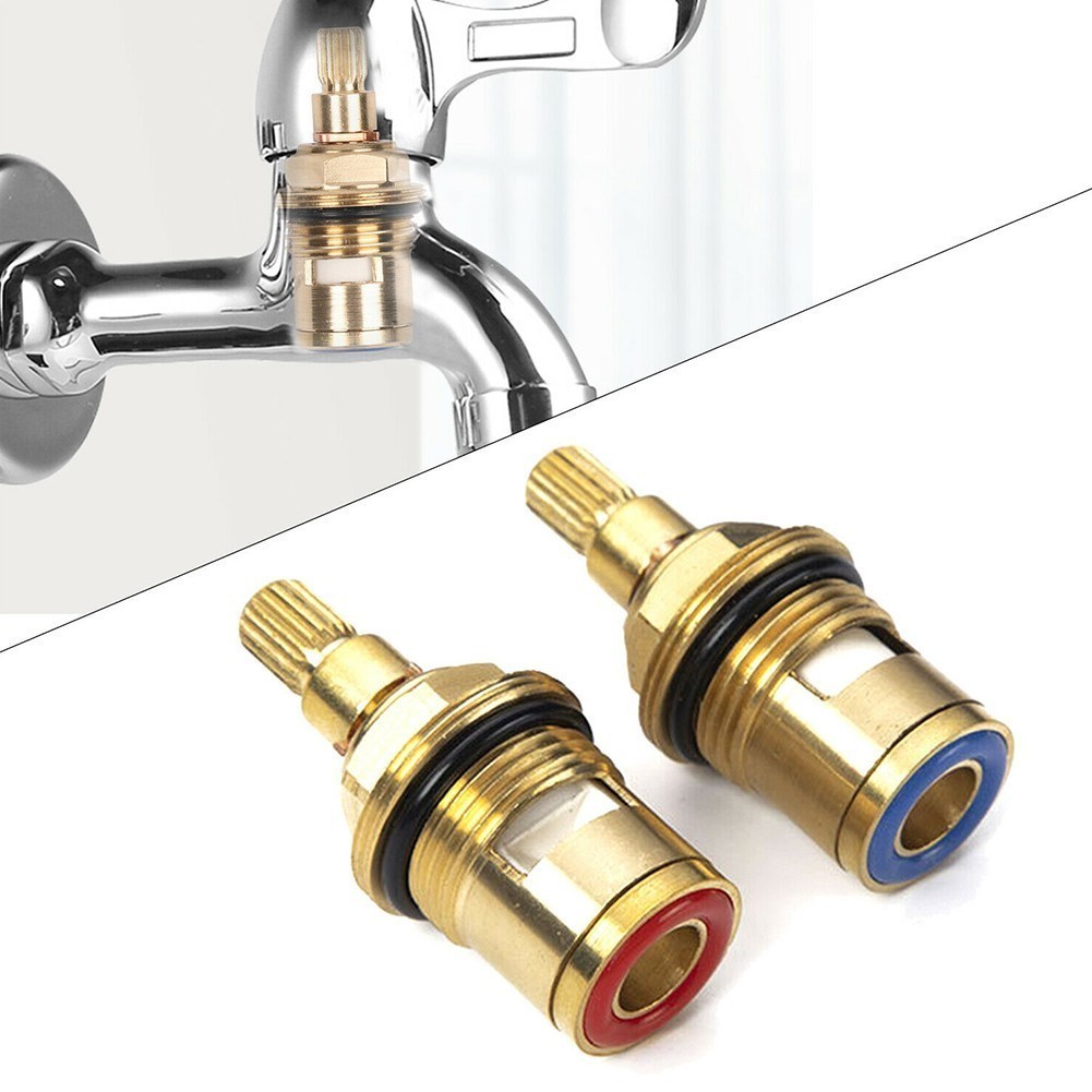 (Mulitibuy) Universal Replacement Tap Valves Brass Ceramic Disc ...