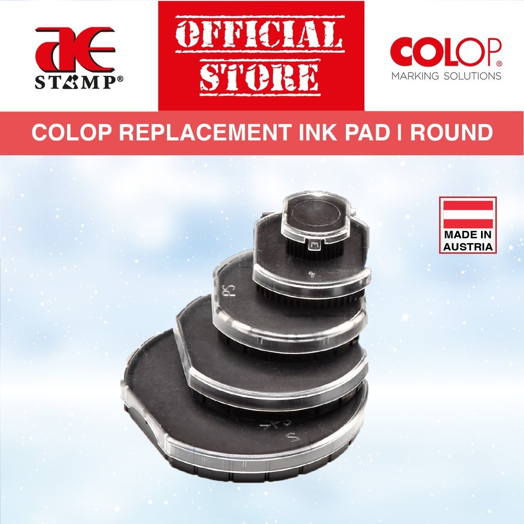 COLOP | Replacement Ink Pad | Round Stamp | Office Stamp pad ink ...