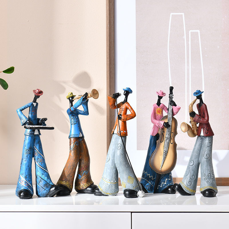European Creative Band Decoration Art Musical Instruments Music ...