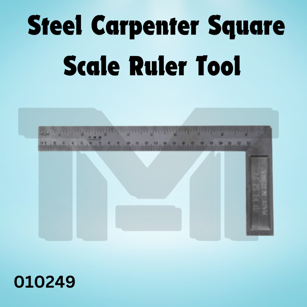 Steel carpenter Square Scale Ruler Tool / TRY SQUARE / PEMBARIS BESI L ...