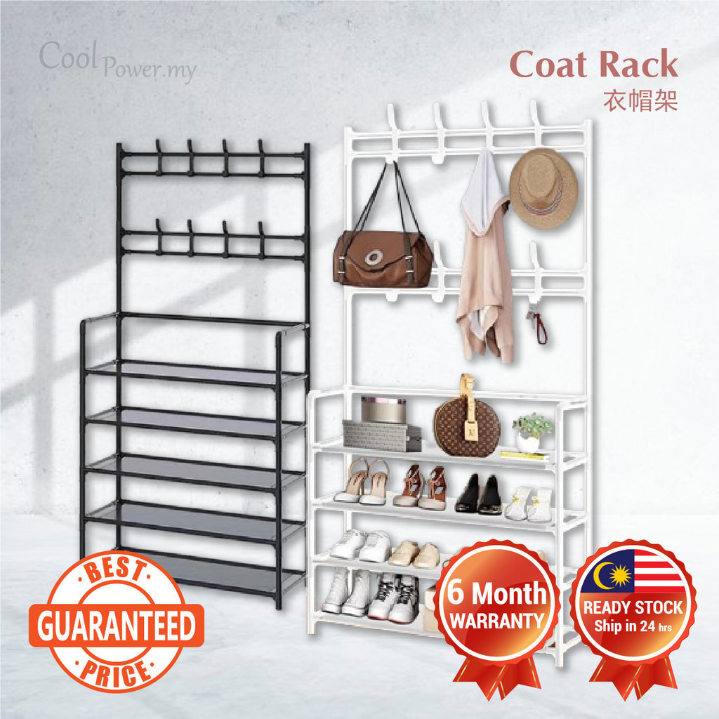 3 in 1 Multifunction Rack Hanging Rack Storage Shelf Cabinet Clothes ...