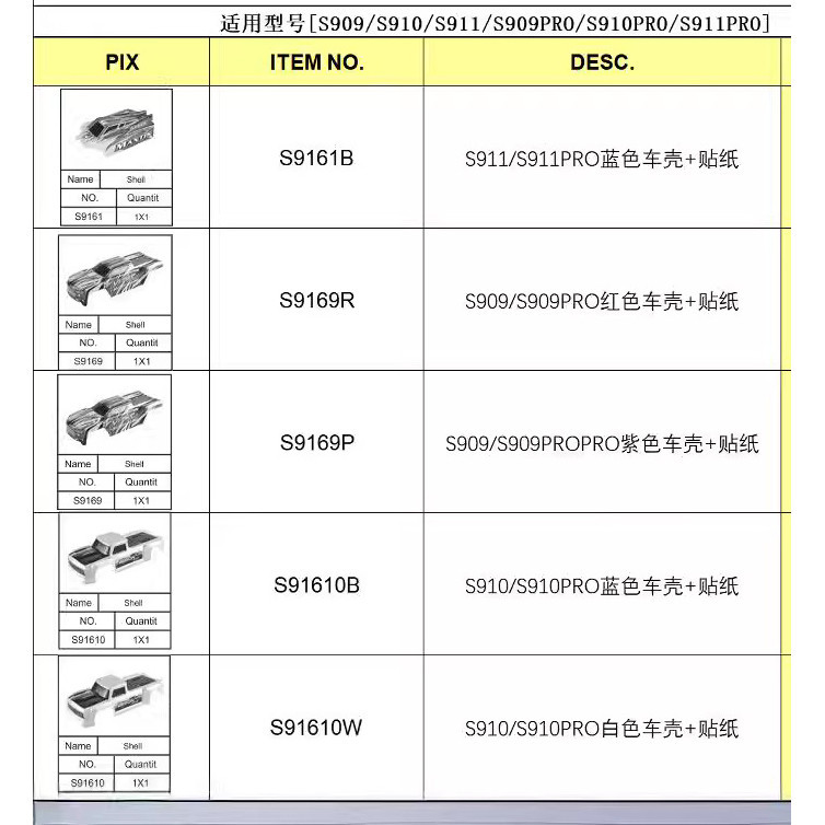S909/S910/S911/S909pro/S910pro/S911pro 1/16 alat kawalan jauh kereta ...