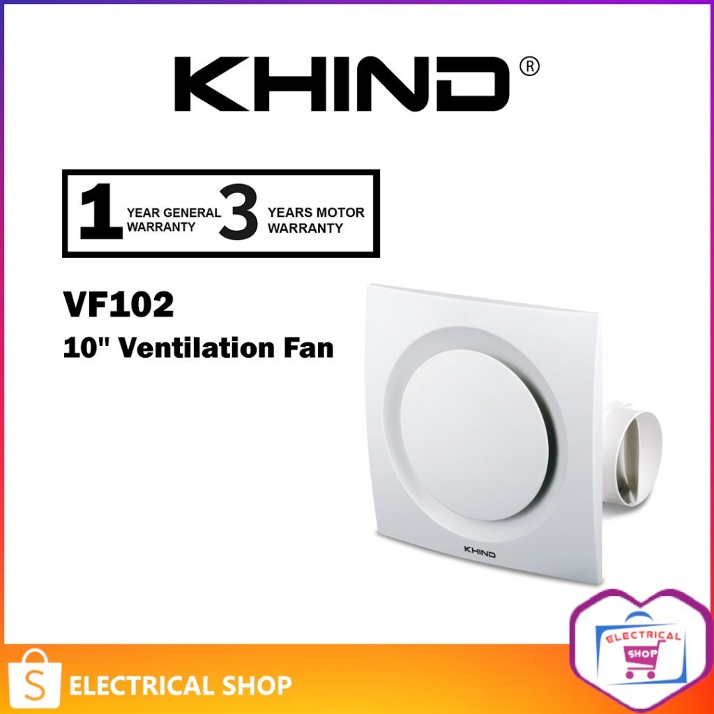 Khind 10" Ventilation Fan VF102 / Morgan Exhaust Fan MVF-CB12XW Ceiling ...