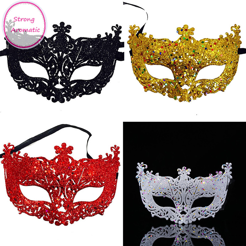 STRO Venetian Masquerade Mask Women Girls Sexy Fox Eye Mask For Fancy ...