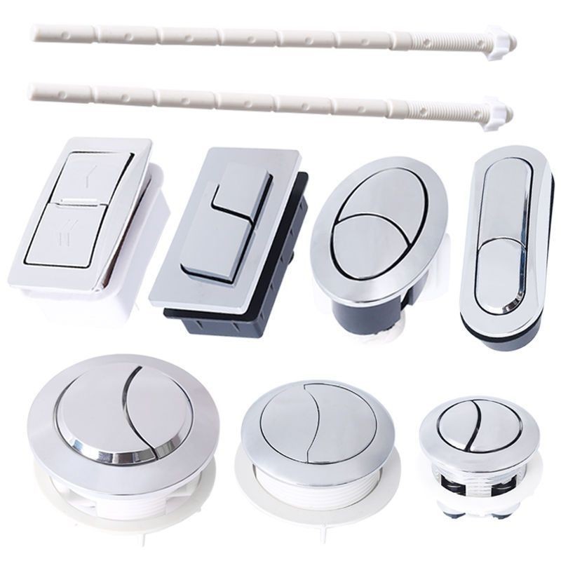 Toilet Press Button Rectangular Toilet Button Water Tank Accessories Toilet Toilet Toilet ...