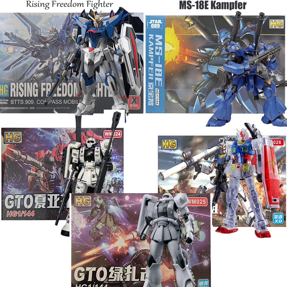 Gundam Rising Freedom Hg Acguy Kampfer GM Spartan RX 78 2 Gundam Zaku ...