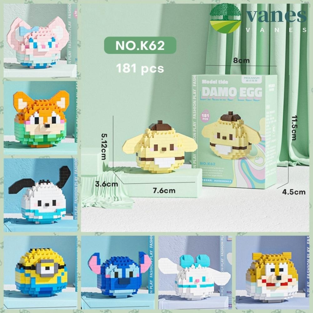 VANES Kitty Building Block, Cartoon Character Kuromi Mini Kuromi ...