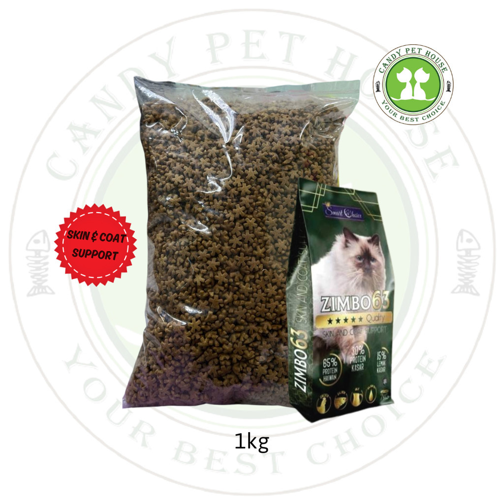 Zimbo 63 Skin & Coat Support/ All Life Stages Cat Food-1kg(REPACK ...