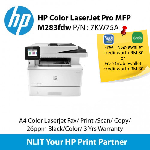 HP Color LaserJet Pro MFP M283fdw 7KW75A, Print , Scan, Copy, Fax ...