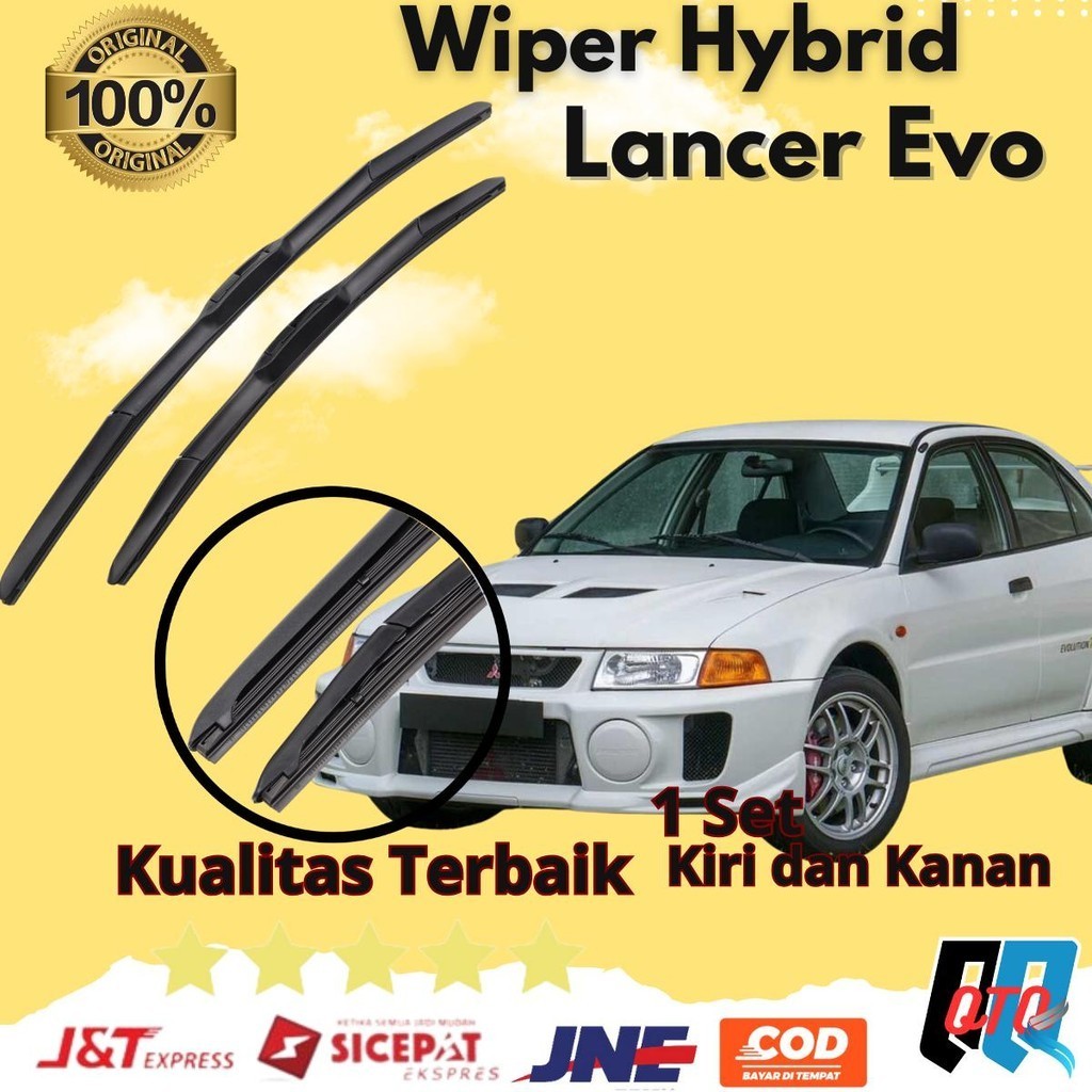 Mitsubishi Lancer Evolution Car Hybrid Wipers Pair of 2 PCS Left and ...