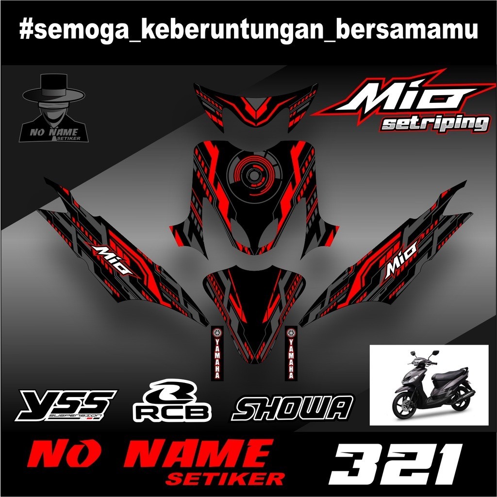 Mio Sporty Sticker Decal / Smile Full / Striping Mio Body Variations ...