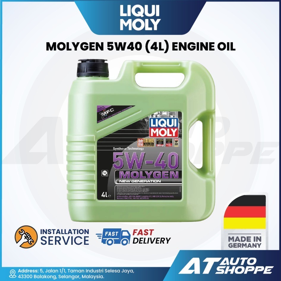 Liqui Moly Molygen 5W40 (4L) Fully Synthetic Engine Oil | Shopee Malaysia