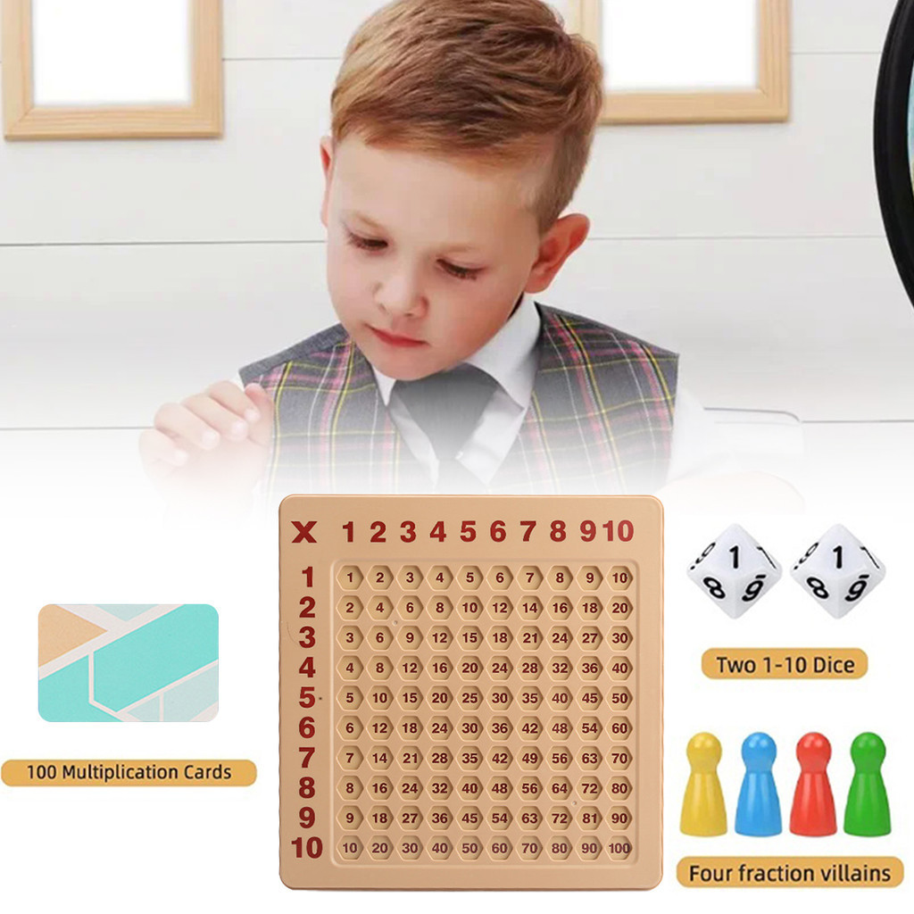 Magnetic Multiplication Board Game Puzzle Table Game Wooden Math ...