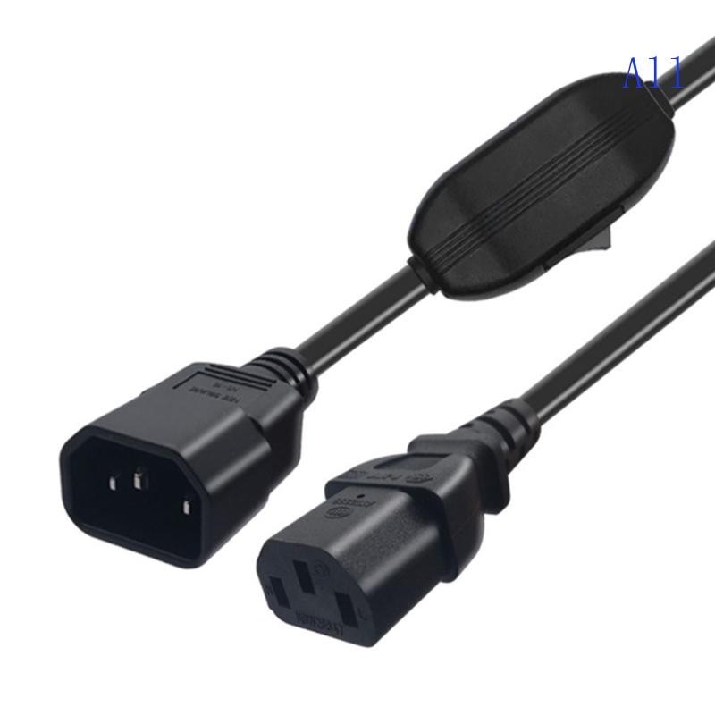 All Heavy Duty Power Extension Cord 10Amp IEC-320 C14 to C13 Cable with ...