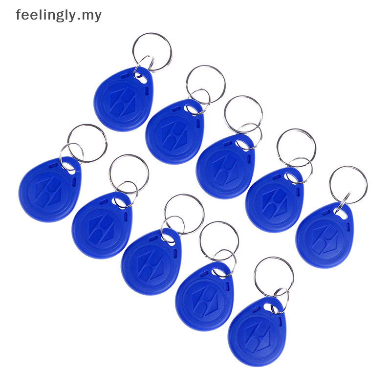【Top B】 10Pcs TK4100 keychains 125KHZ RFID proximity id card token tags ...