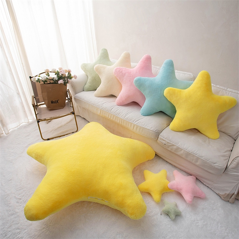 Five-Pointed Star Cushion Pillow Star Pattern Pillow Super Soft and Cute Plush Toy | Shopee Malaysia