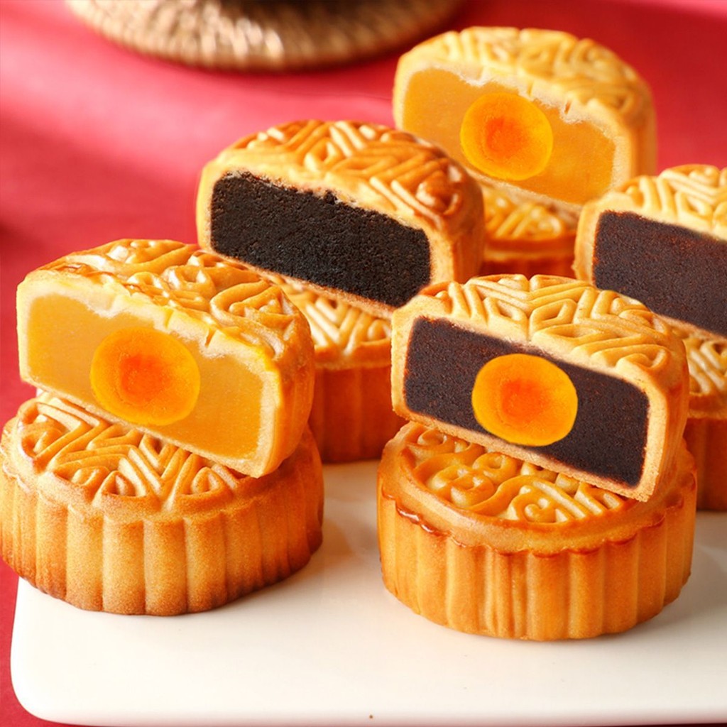 ZEJUN-Cantonese Moon Cake for Mid-Autumn Festival, Egg Yolk, Lotus ...