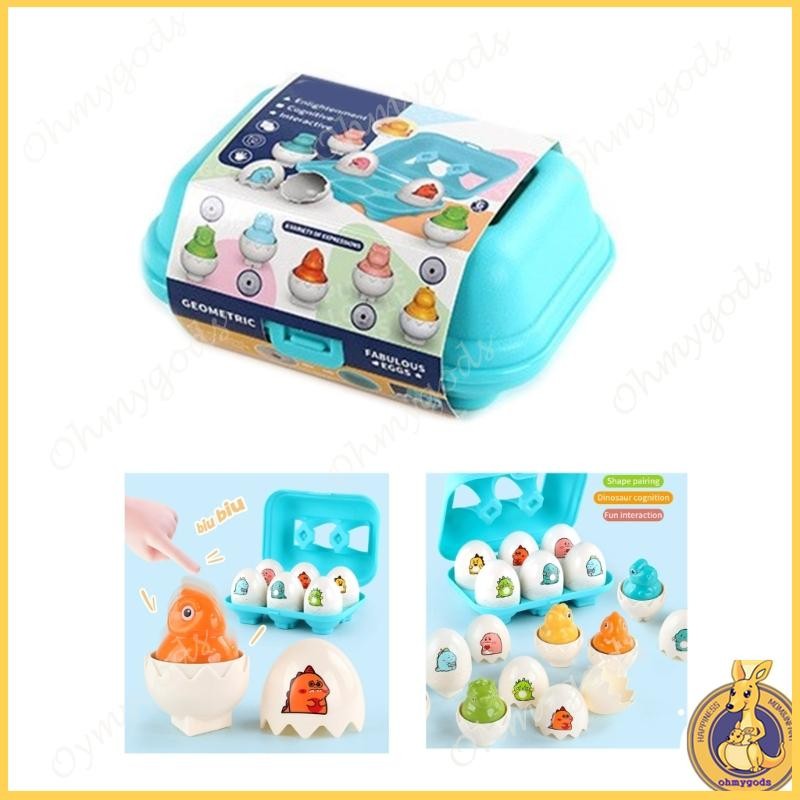 OMG* Color Shape Matching Game Easter Eggs Toy Learning Teaching Toy ...