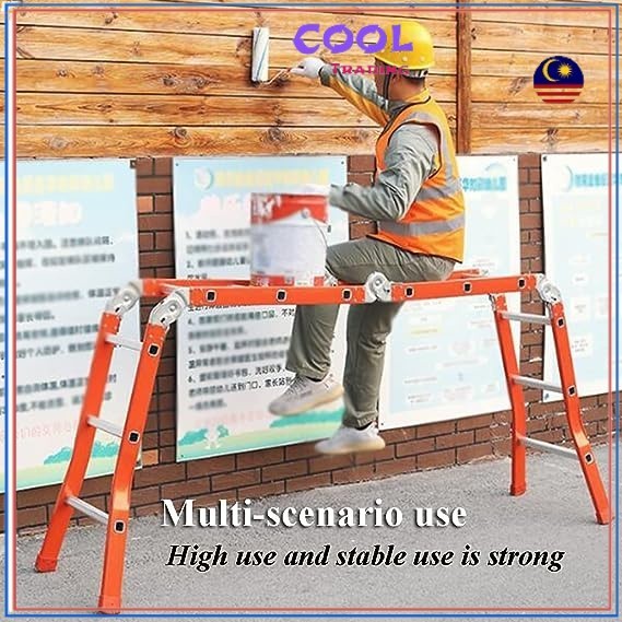 ZZZ 4X5 5.88 Meter 20 Steps Telescopic Ladder Folding Aluminum Ladder ...