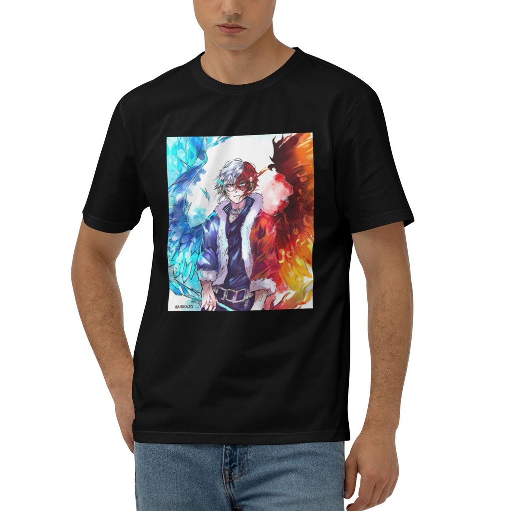 Todoroki Shoto X Hawks Fusion My Hero Academia Novelty Man'S Tshirt New ...