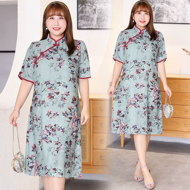 115kg Plus Size Women's Clothing 2024 Pack Fat Sister Retro Temperament ...