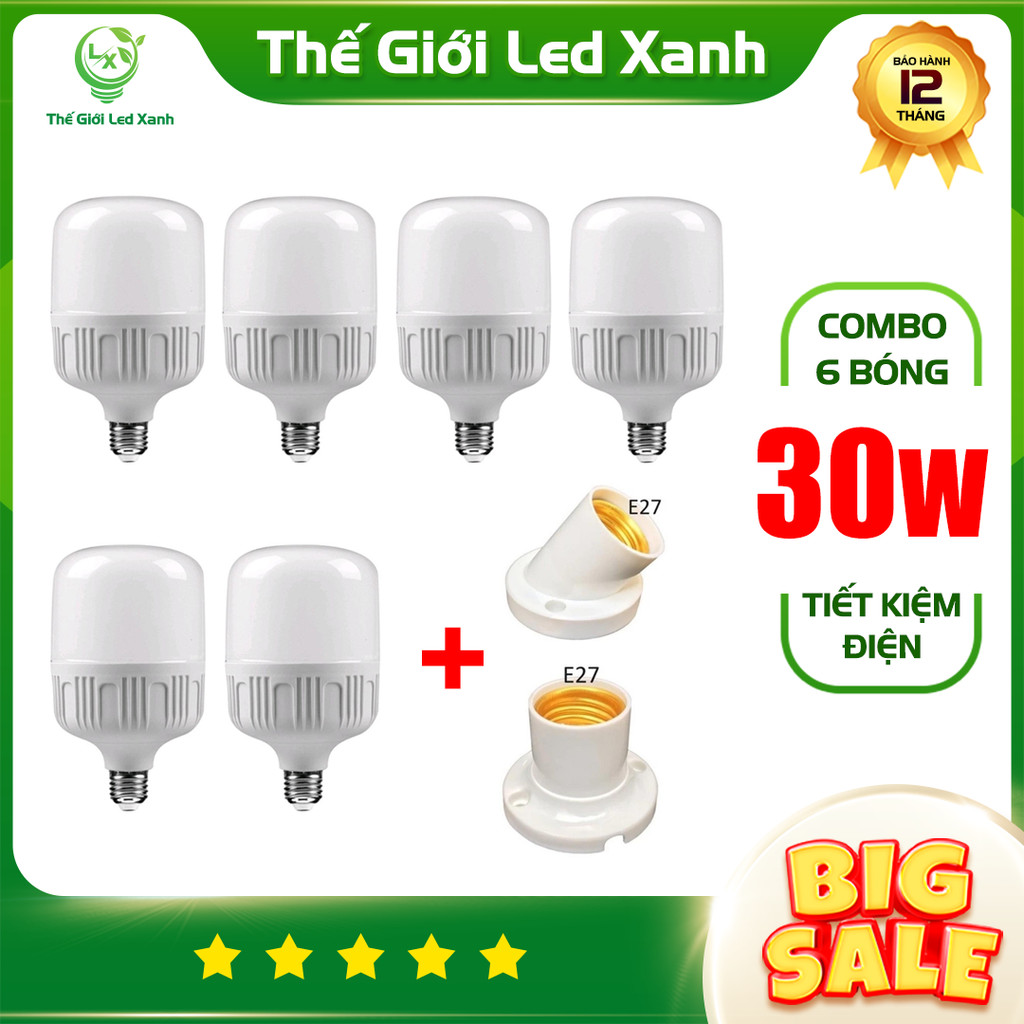 Set Of 6 30W led Pillars + 1 Lamp Holder 2 Modes - Power Saving led ...