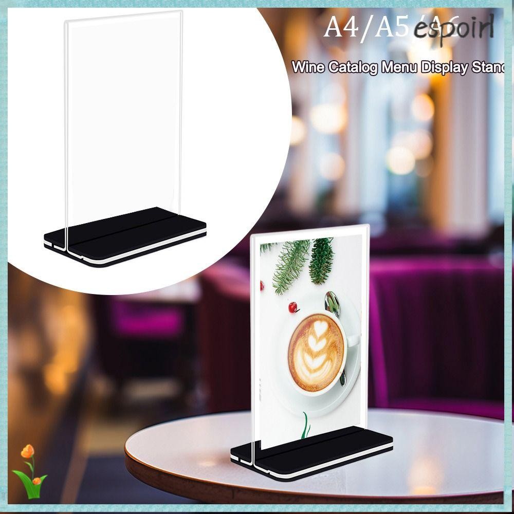 ESPOIR Wine Catalog Menu Display Stand, Acrylic Panel A4 A5 A6 Photo ...