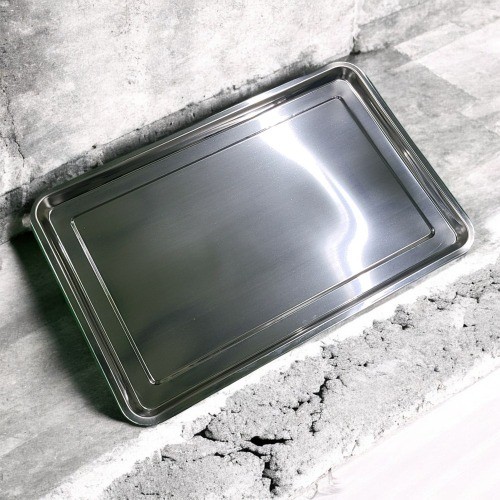 Stainless Steel Rectangular Work Tray - 400×600mm Corrosion-Resistant ...