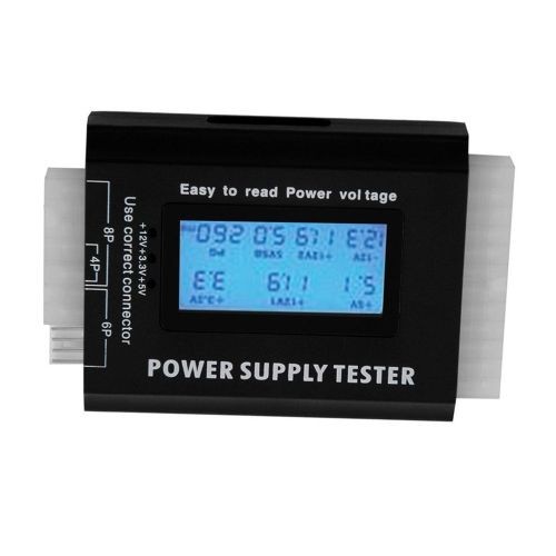 Pcbfun LCD Power Supply Tester ATX Computer Host Power Supply Tester ...