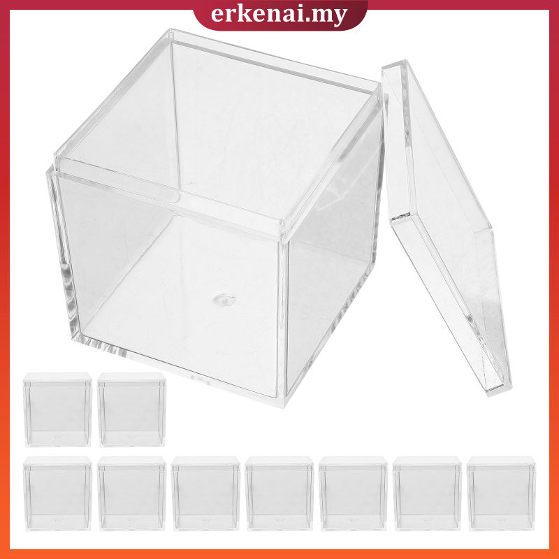 Transparent Plastic Box Candy Container Mineral Specimen Display Boxes ...
