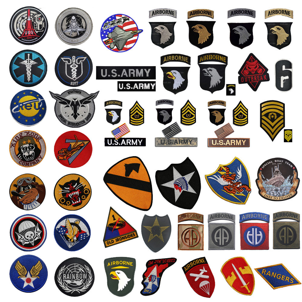 101 Airborne Master Reflective Fabric Patch Velcro Armband Ready Stock ...