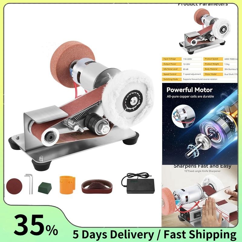 Mini Belt Sander-Power Belt Sanders,Small Bench Belt Sander Machine,7 ...