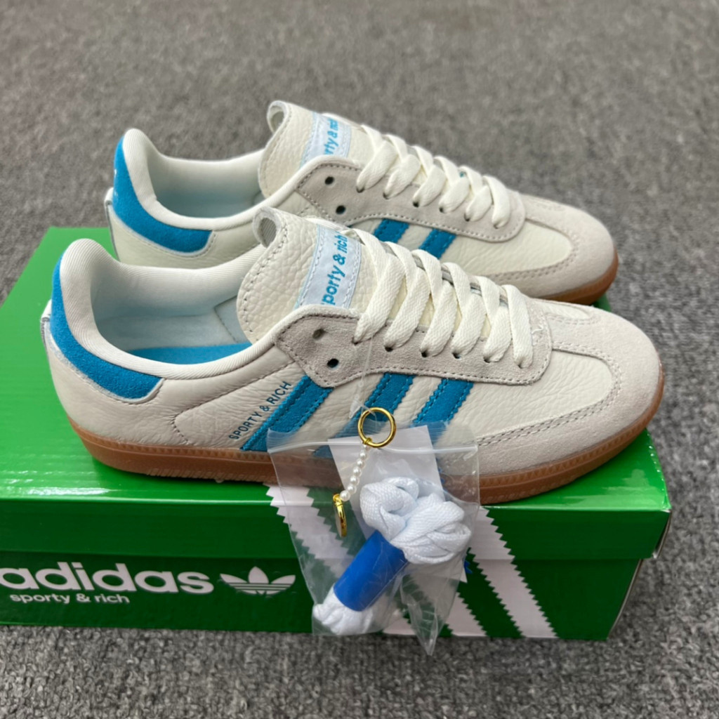 Sporty & Rich X Adidas Originals samba rendah cut skate kasut kasual ...