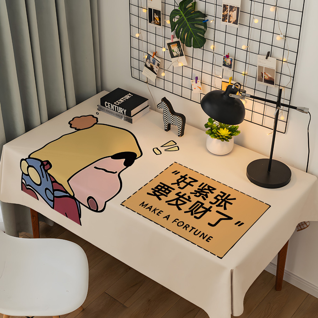alas meja murid alas meja Kartun kartun krayon Shin-Chan taplak meja ...
