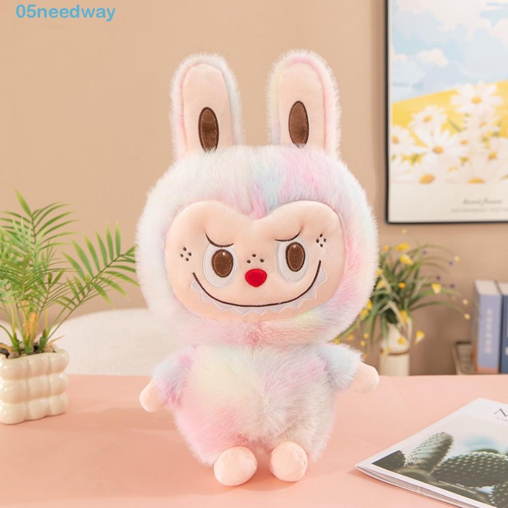 NEEDWAY Labubu Plush Stuffed Doll, Gradient Rainbow Color Labubu Time ...