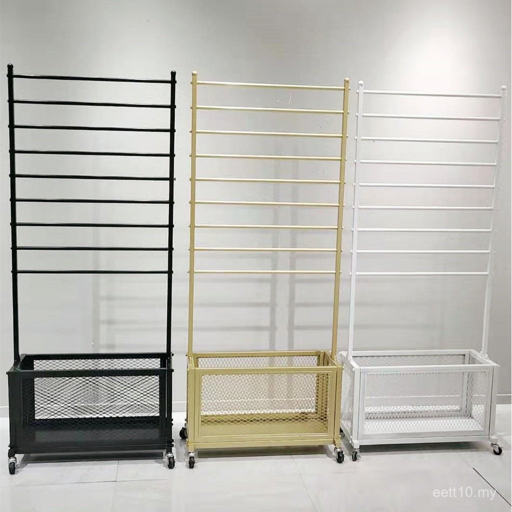 Tudung rak paparan jenis sentuh lantai kedai pakaian memaparkan rak ...