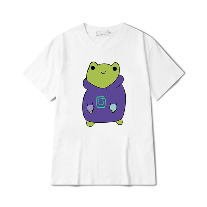 Cotton T-shirt Funny Frog With Karl Jacobs Symbol Tshirt Karl Jacobs ...
