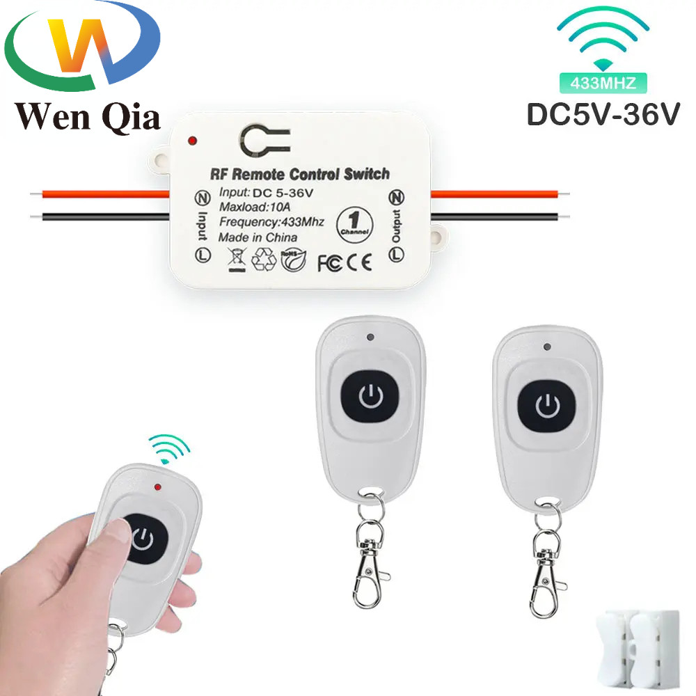 RF 433 Mhz Remote Control Universal Wireless Switch DC 12V 24V 36V ...