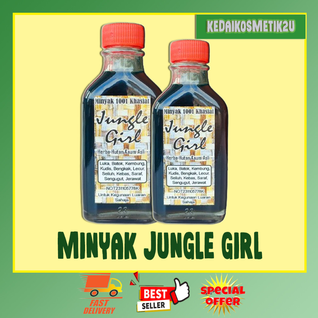 Minyak Jungle Girl 1001 Khasiat Original Hq Minyak Herba Ramuan Orang Asli | Shopee Malaysia