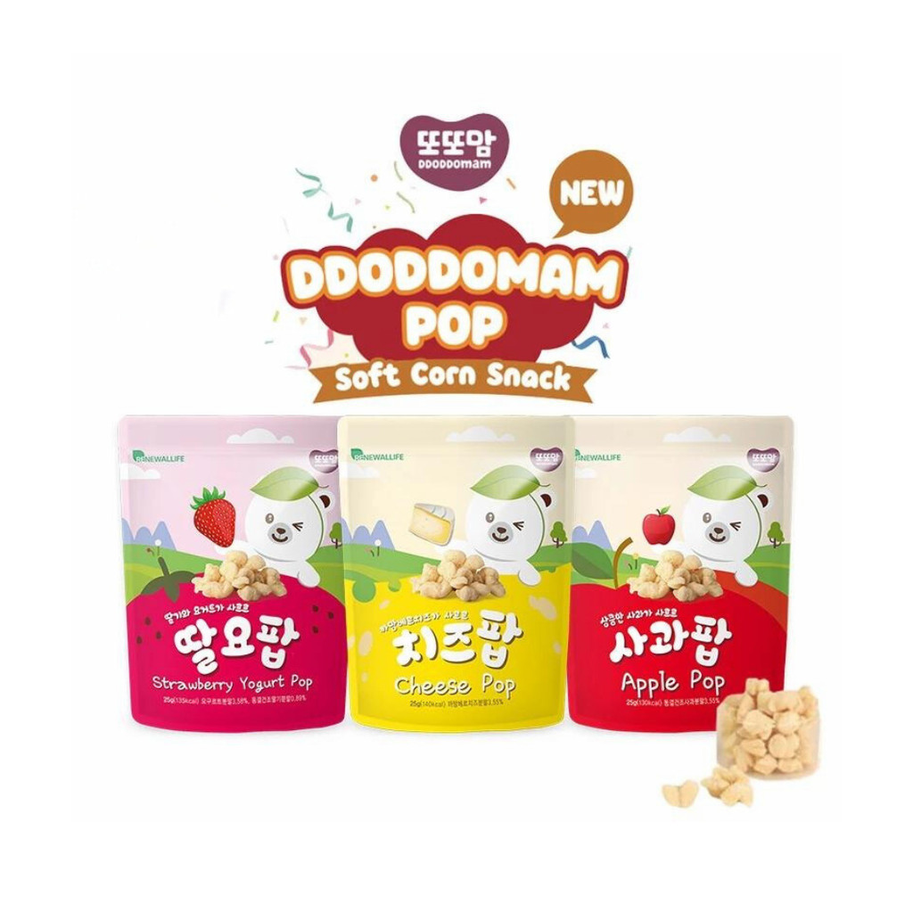 Renewallife DDODDOMAM Pop Soft Corn Snack 25g - (12m+) | Shopee Malaysia