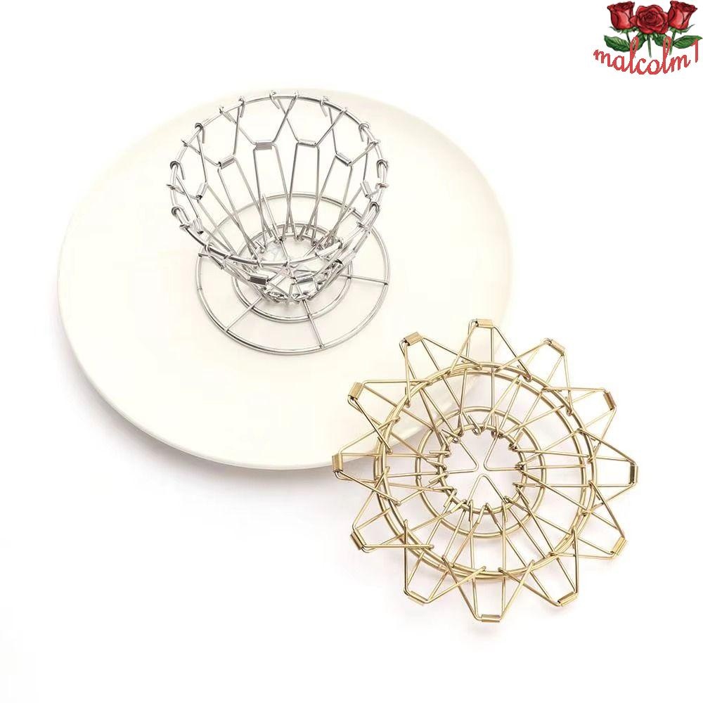 MALCOLM1 Collapsible Coffee Dripper, Stainless Steel V-shaped Foldable ...