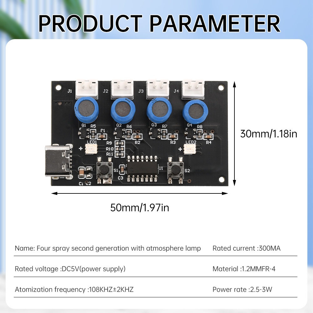 Pcbfun DC5V Four Spray Second Generation with Colorful Atmosphere ...